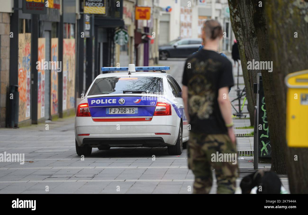 The national police patrol the streets to ensure proper compliance with ...