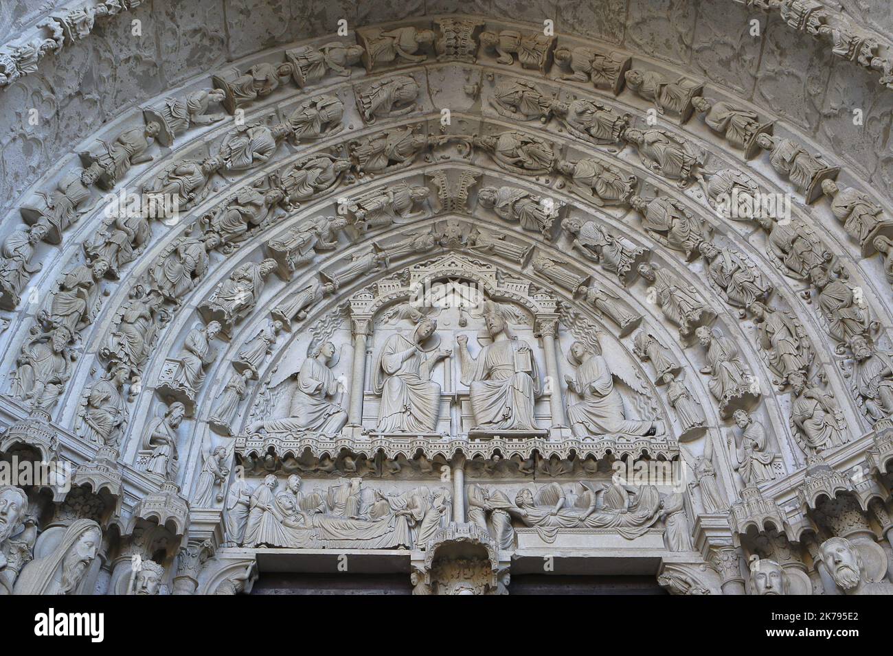 Chartres Cathedral, also known as the Cathedral of Our Lady of Chartres ...