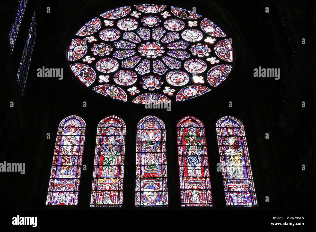 Chartres Cathedral, also known as the Cathedral of Our Lady of Chartres ...