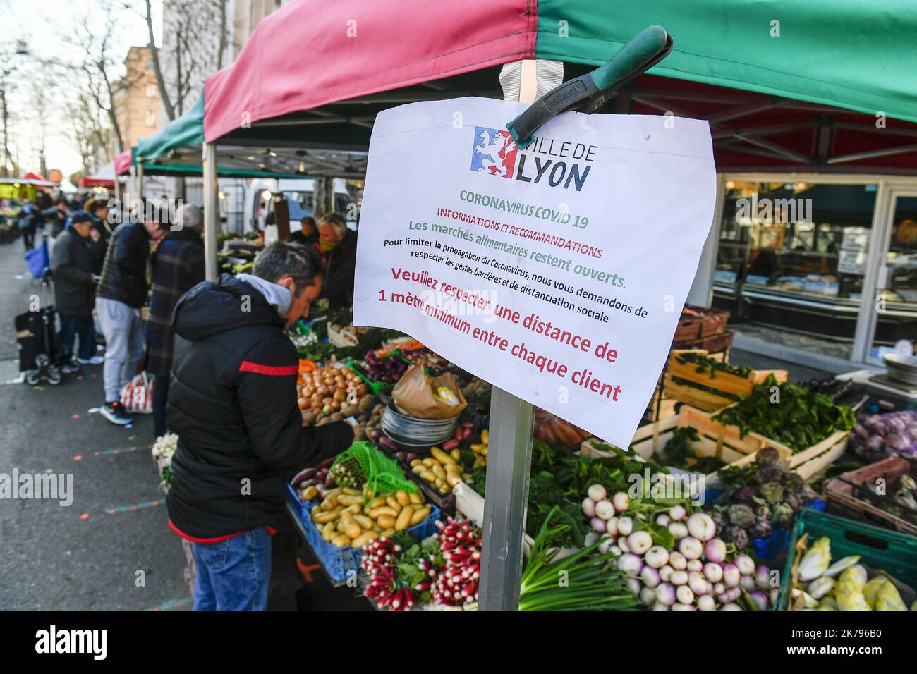 LYON - The Croix-Rousse market is open this Tuesday morning, despite ...