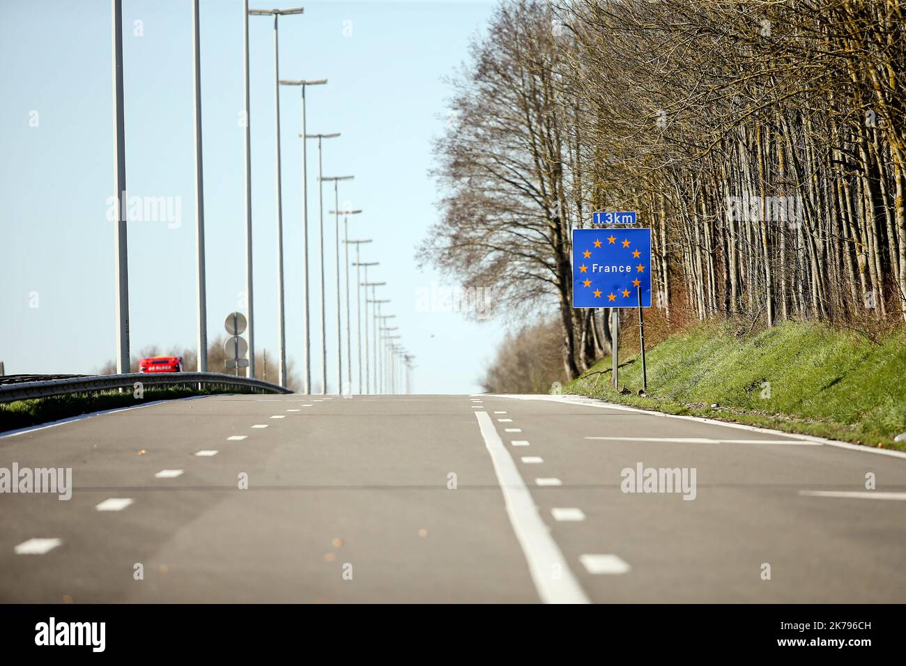 2020/03/24. The Franco-Belgian border Stock Photo - Alamy