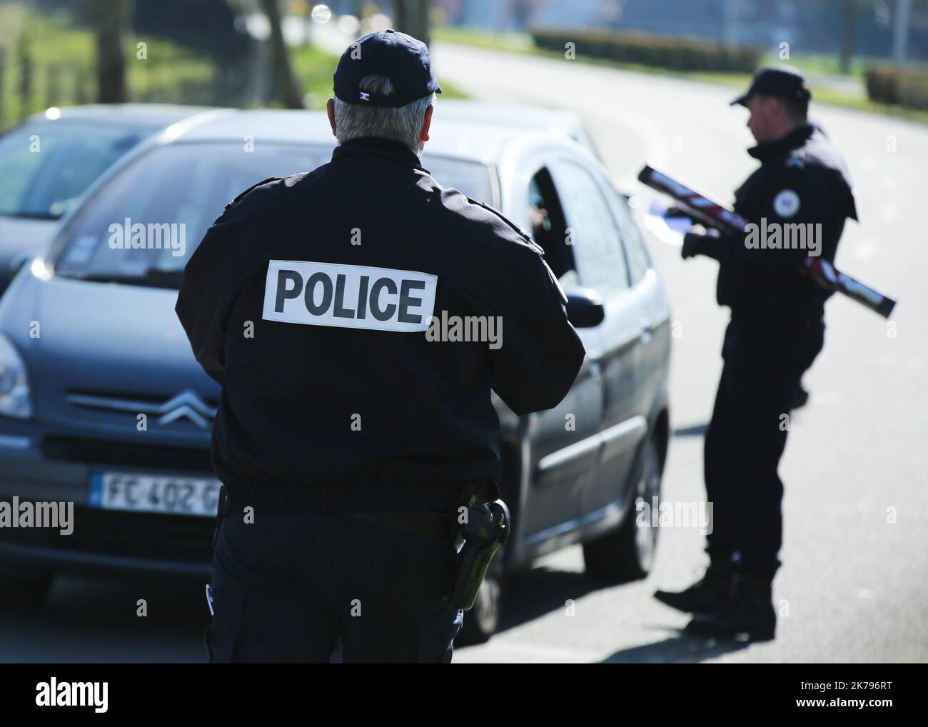 Police ask for the traffic documents from drivers which must reinforce ...