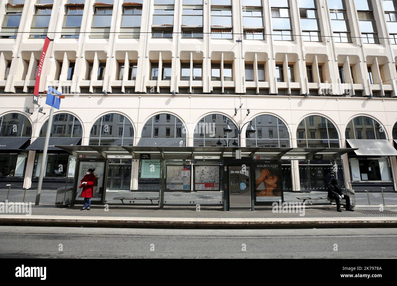 Nice, France, on march 25th 2020 - coronavirus - empty city Stock Photo ...