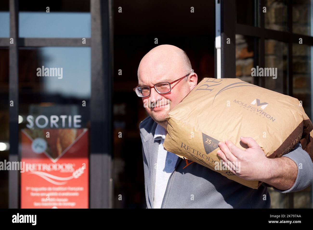 Vincent a baker at the Boulangerie Fred in Wimereux carries on making ...