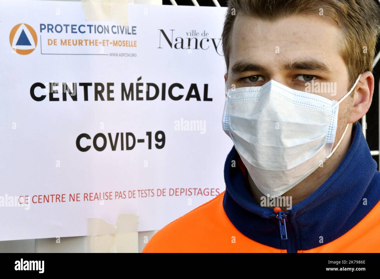 A medical centre opens in Nancy, France for coronavirus tests Stock ...