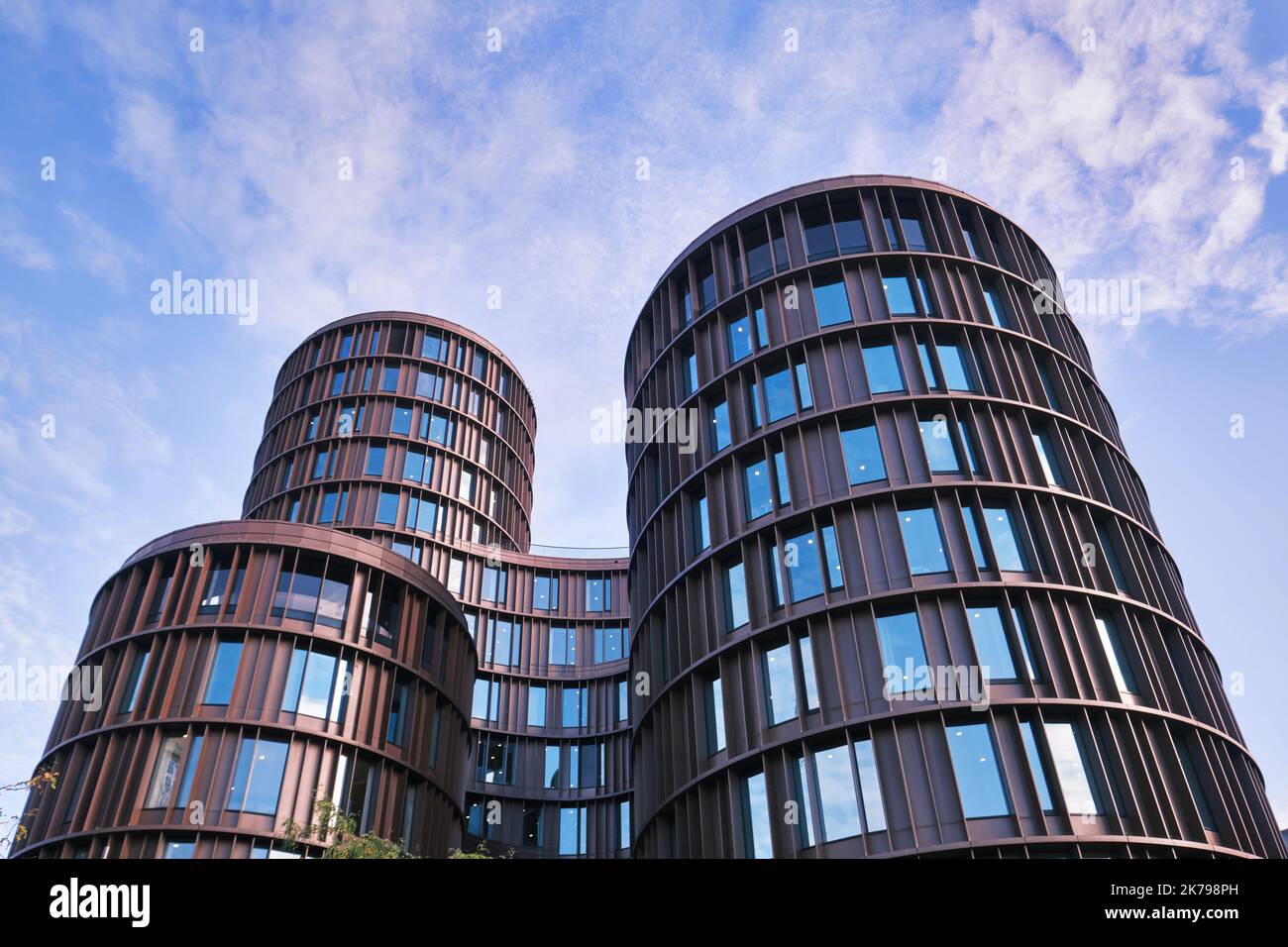 Copenhagen, Denmark - Sept 2022: Axel Towers comprising five round ...