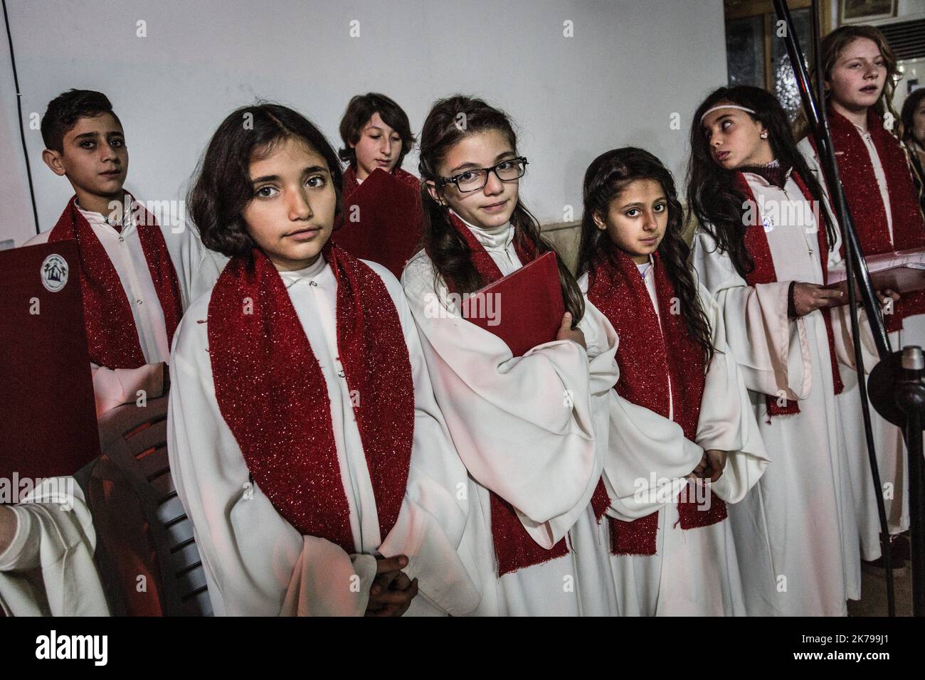 / 24/12/2016 - Syria / northern syria / Hassake - Mass day, the ...