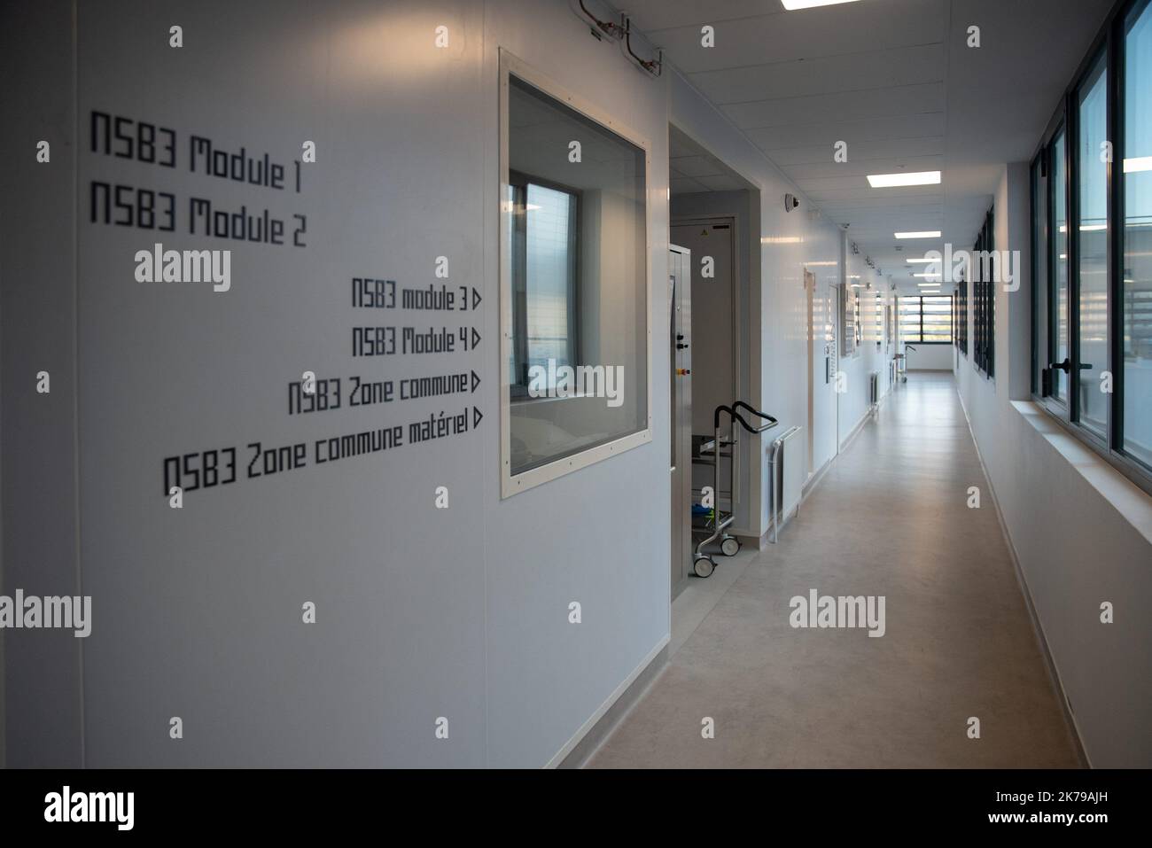 Marseille, France, april 6th 2020 - Laboratory P3 of IHU in Marseille ...