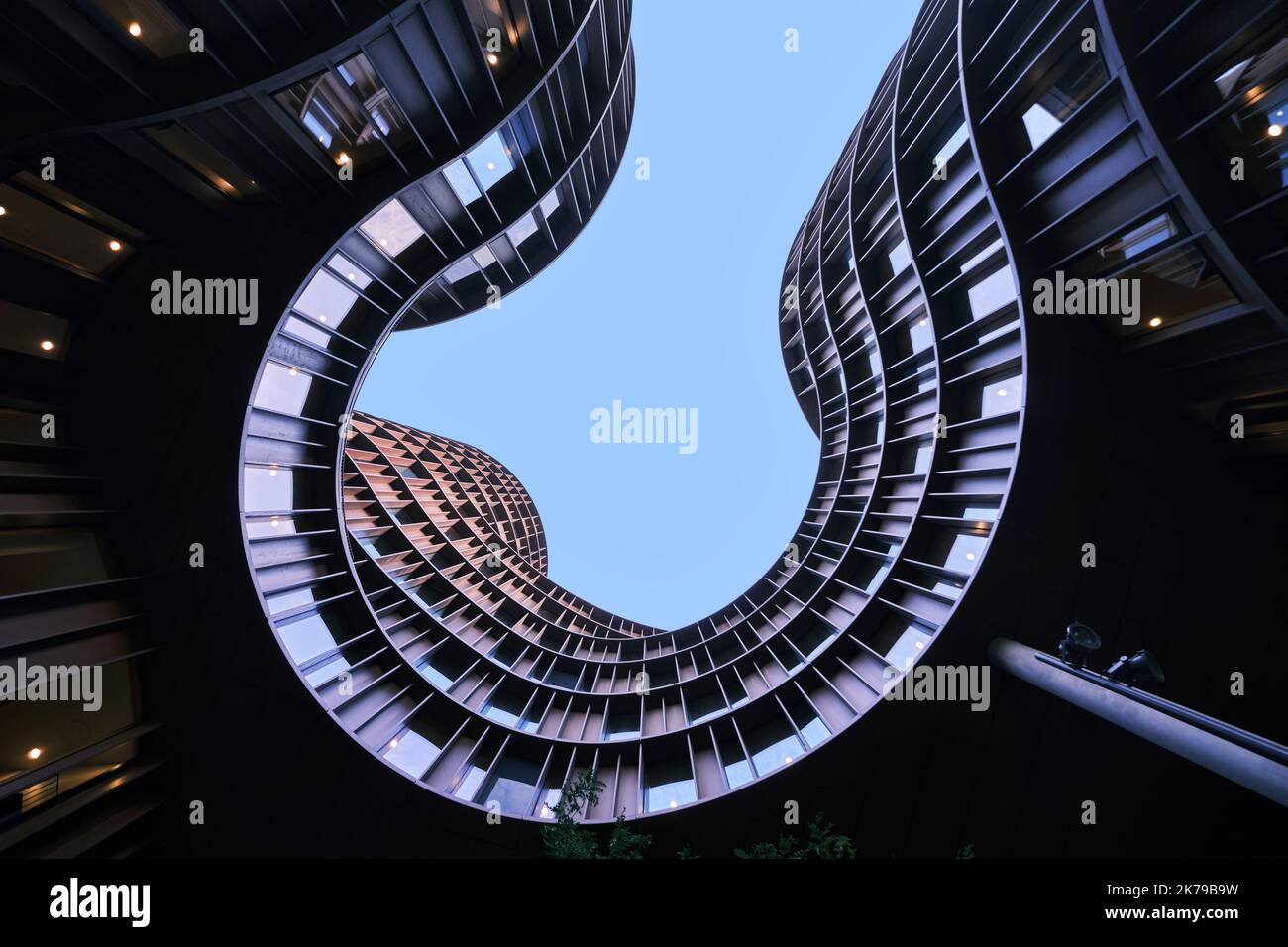 Copenhagen, Denmark - Sept 2022: Axel Towers comprising five round ...