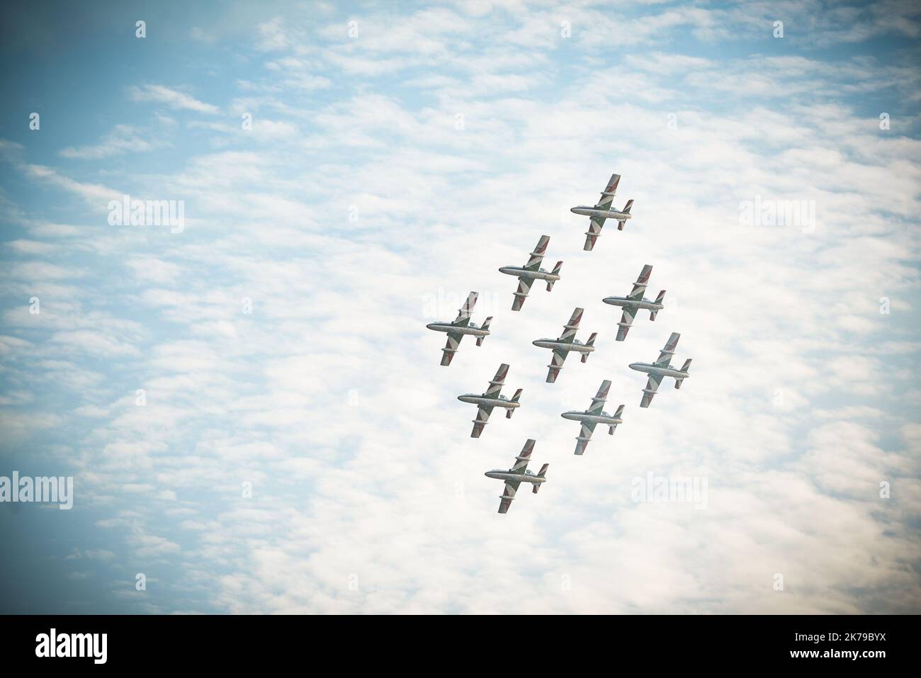 Oct. 13, 2022 - Pozzuoli, Italy - The Frecce Tricolori National ...