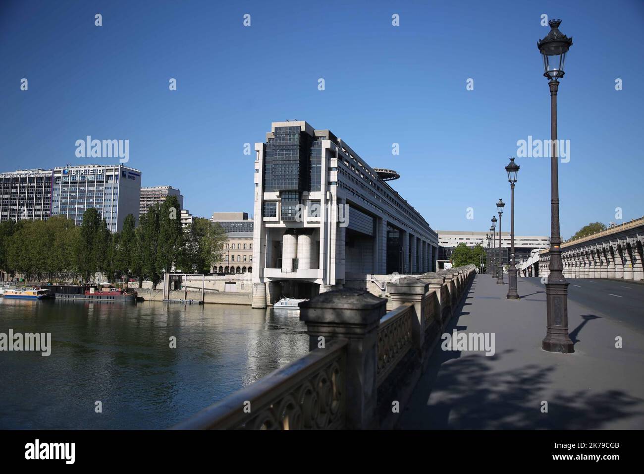 Paris, France, april 14th 2020 - Another day of lock down in Paris ...