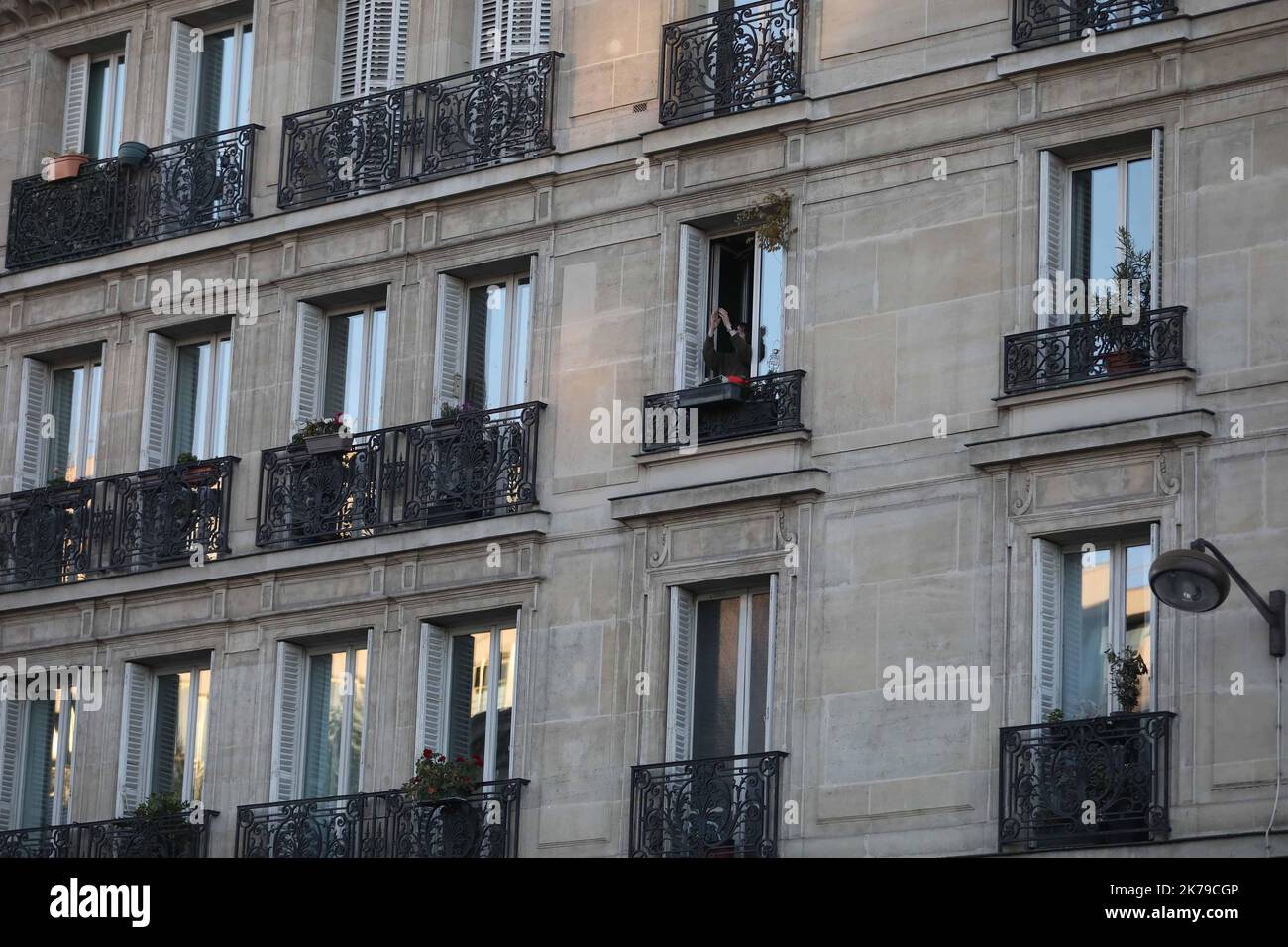 Paris, France, april 14th 2020 - Another day of lock down in Paris ...