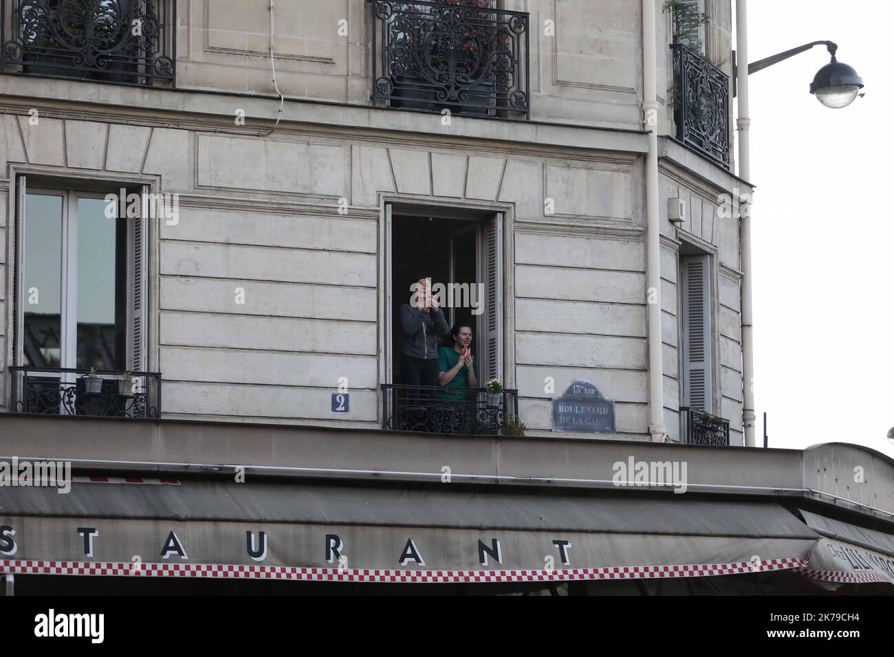 Paris, France, april 14th 2020 - Another day of lock down in Paris ...