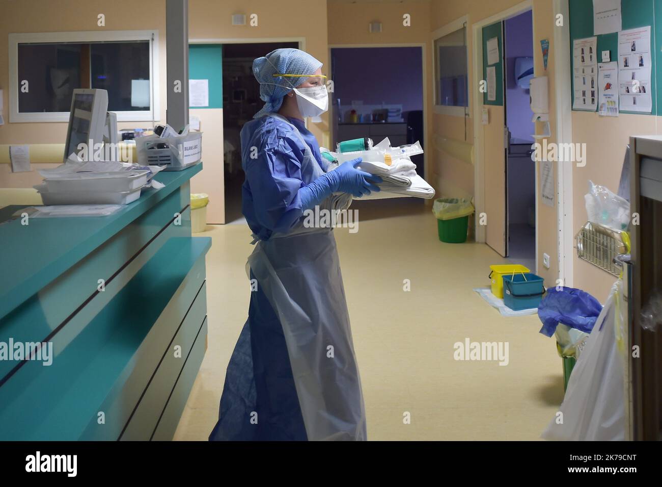 Medical staff including doctors and nurses carry out duties at private ...