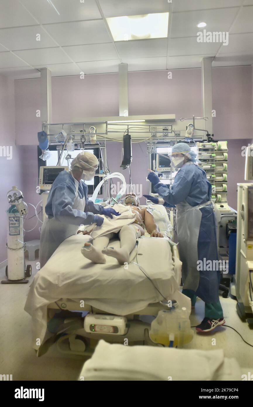 Medical staff including doctors and nurses carry out duties at private ...