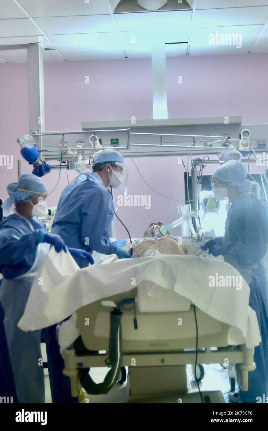Medical staff including doctors and nurses carry out duties at private ...