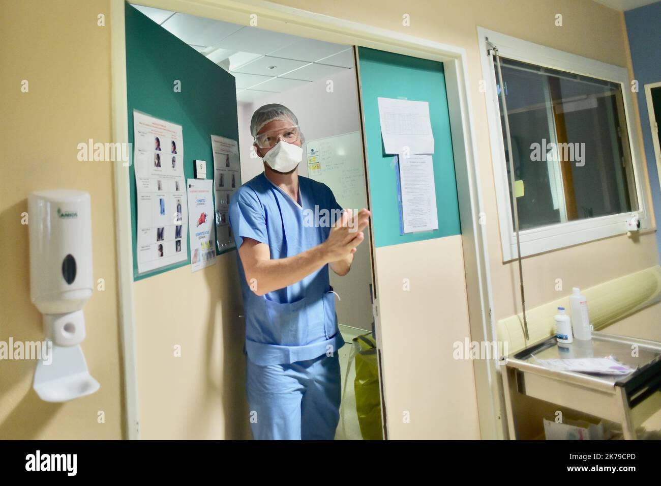 Medical staff including doctors and nurses carry out duties at private ...