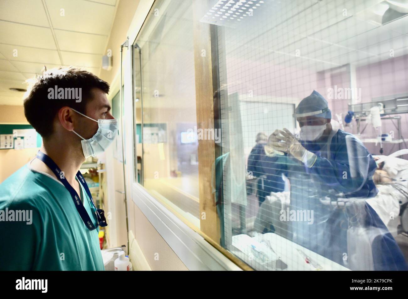 Medical staff including doctors and nurses carry out duties at private ...