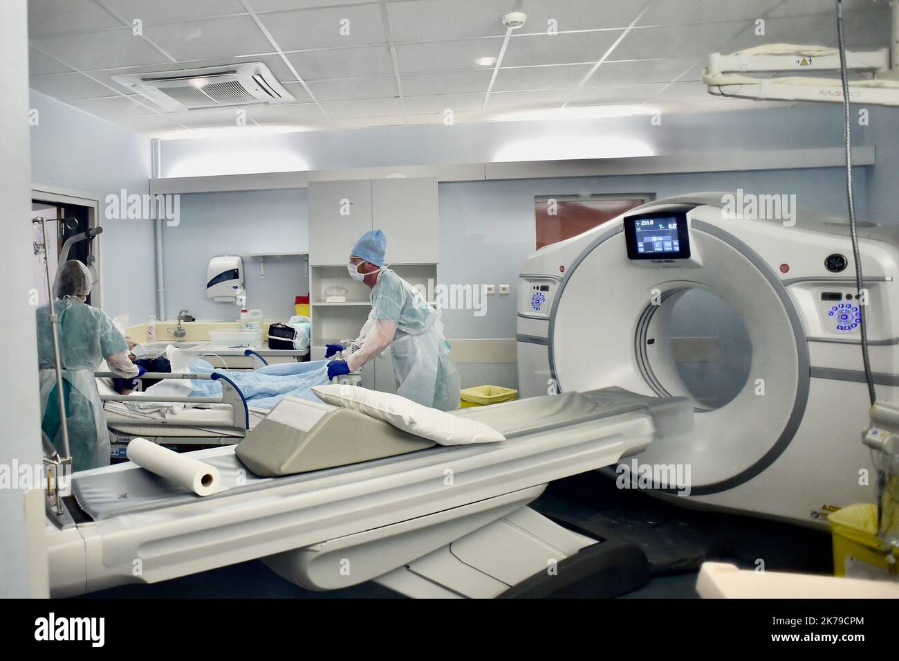 Medical staff including doctors and nurses carry out duties at private ...