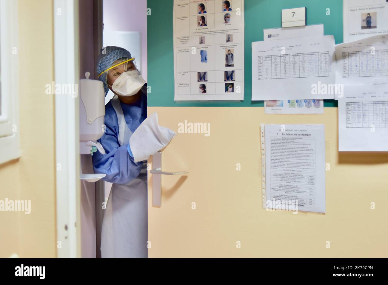 Medical staff including doctors and nurses carry out duties at private ...