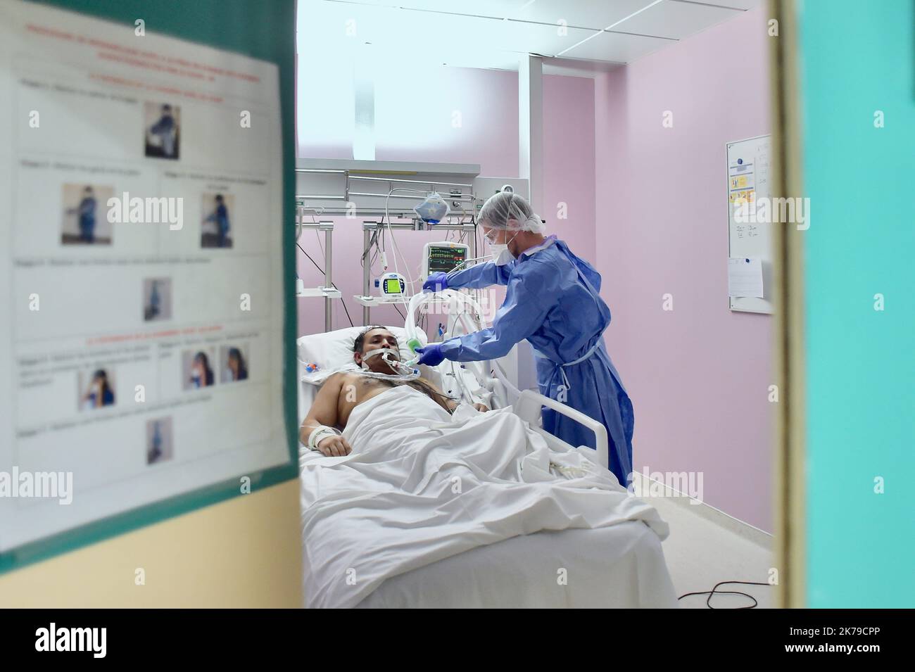 Medical staff including doctors and nurses carry out duties at private ...