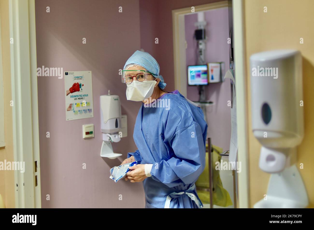 Medical staff including doctors and nurses carry out duties at private ...