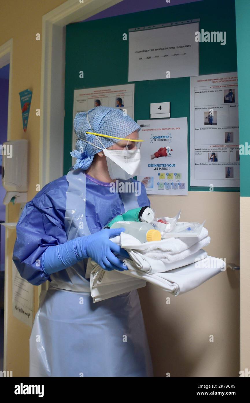 Medical staff including doctors and nurses carry out duties at private ...