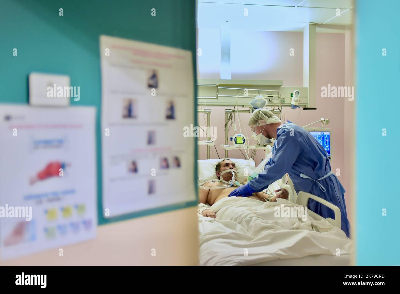 Medical staff including doctors and nurses carry out duties at private ...
