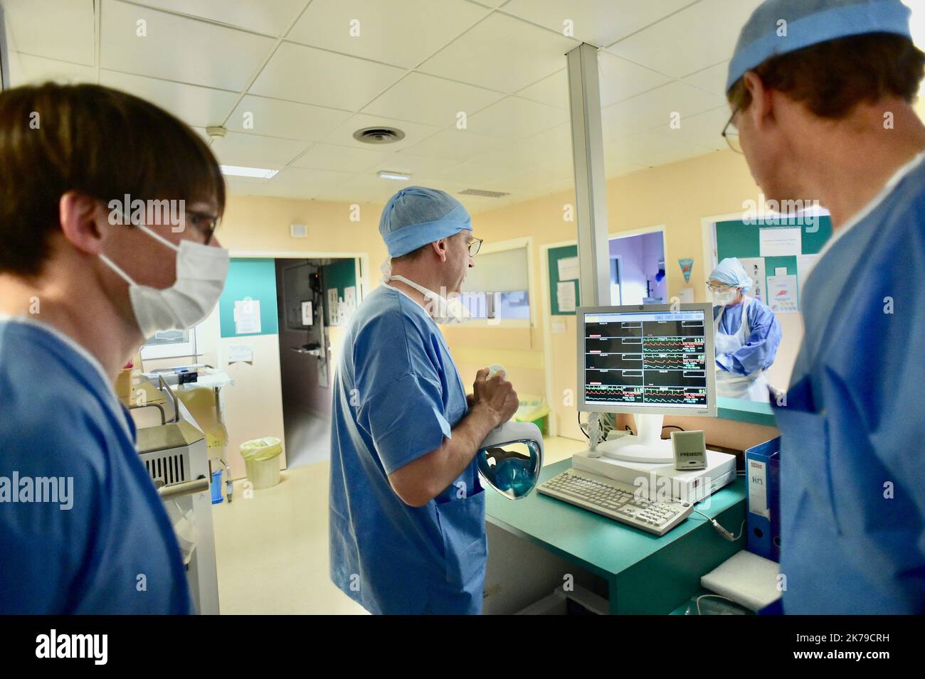 Medical staff including doctors and nurses carry out duties at private ...