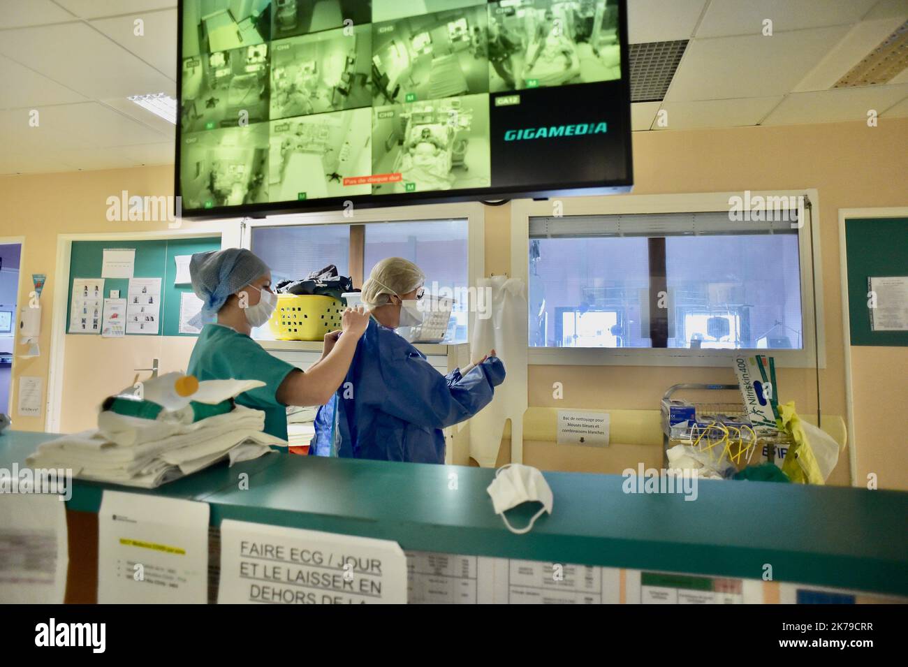 Medical staff including doctors and nurses carry out duties at private ...