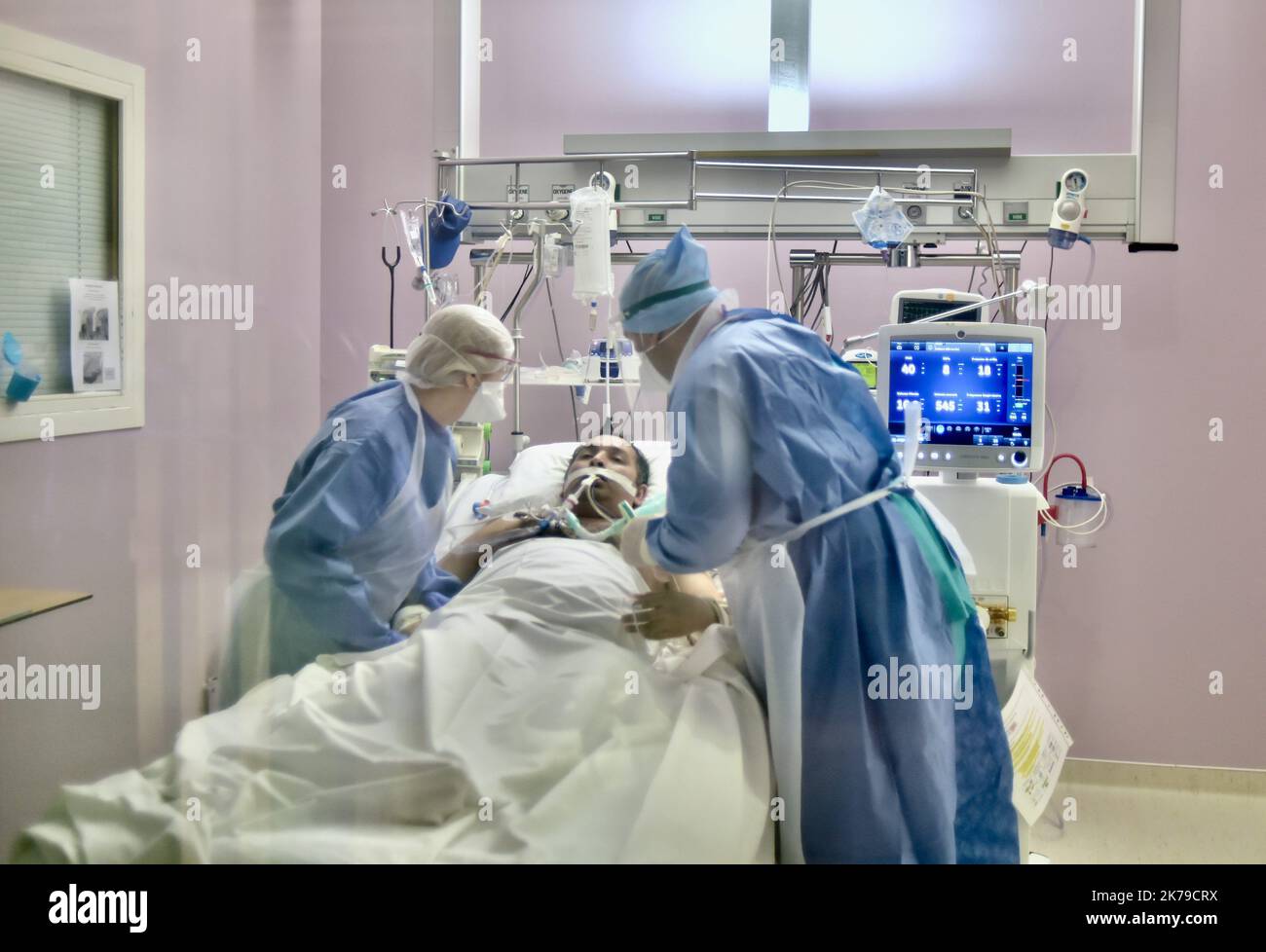 Medical staff including doctors and nurses carry out duties at private ...