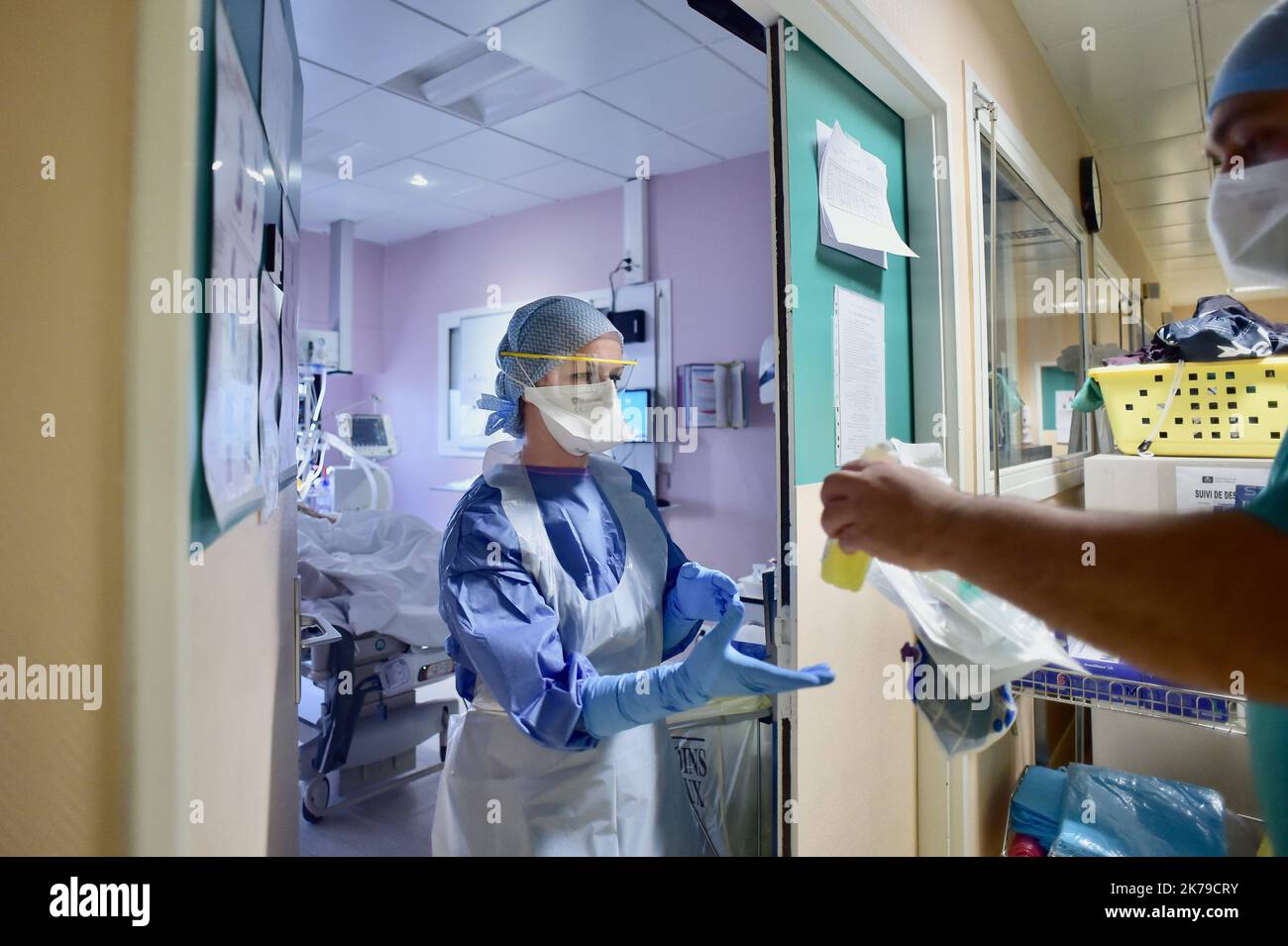 Medical staff including doctors and nurses carry out duties at private ...