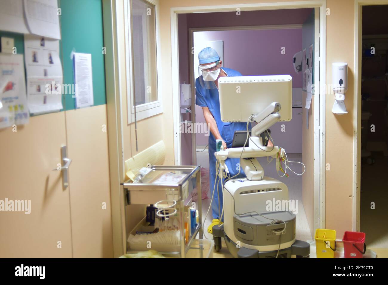 Medical staff including doctors and nurses carry out duties at private ...