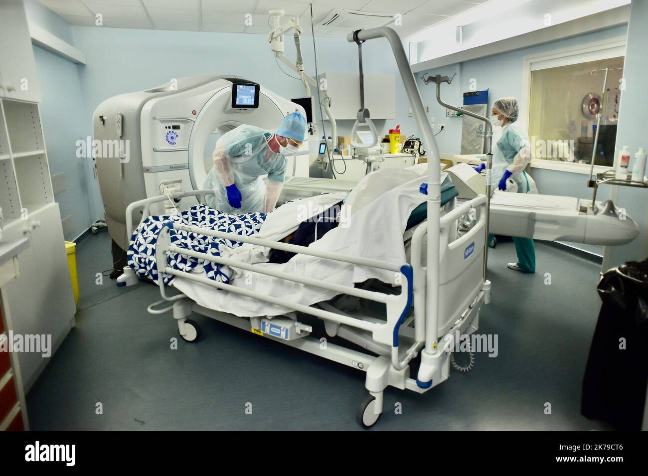 Medical staff including doctors and nurses carry out duties at private ...