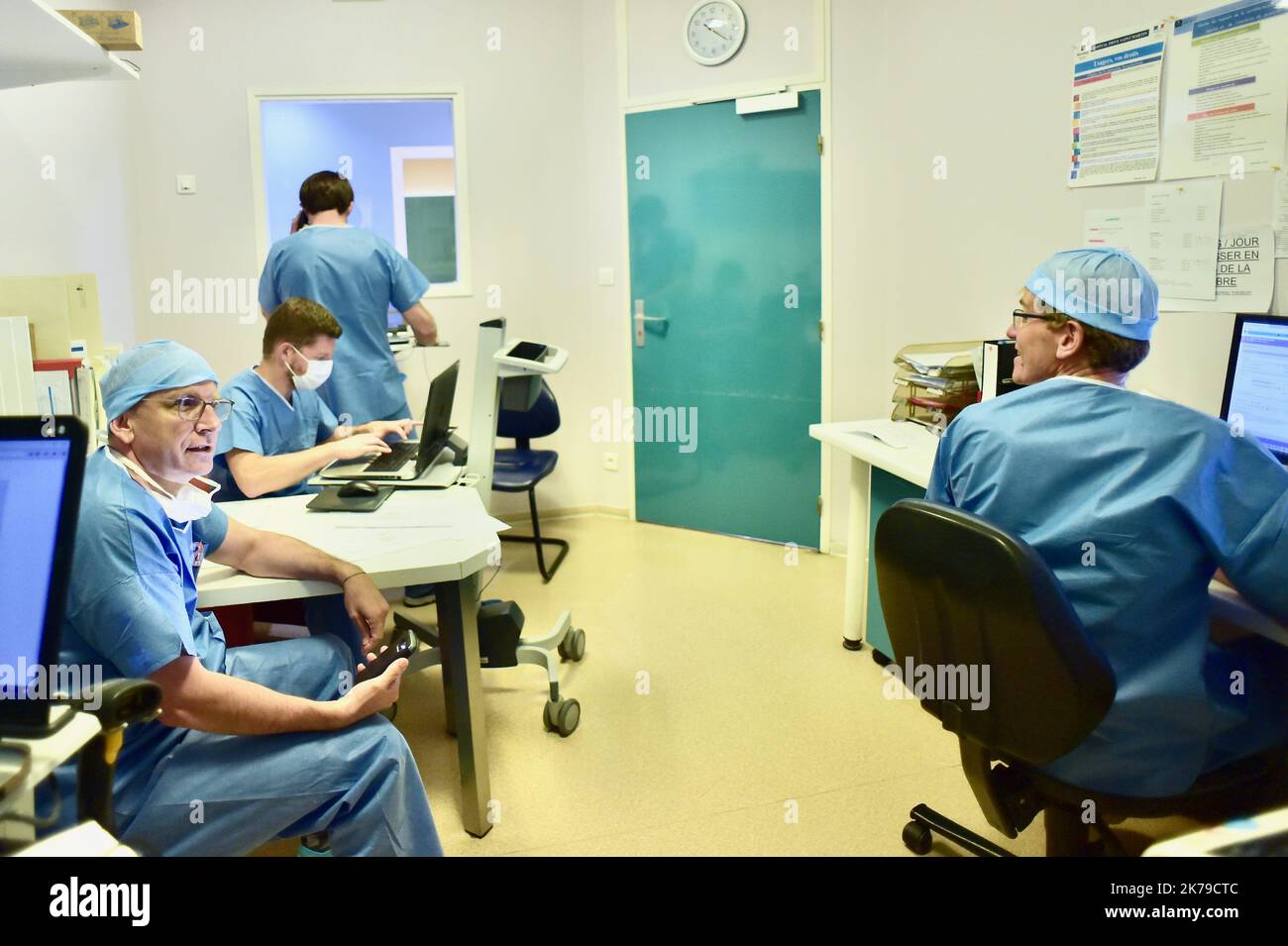 Medical staff including doctors and nurses carry out duties at private ...