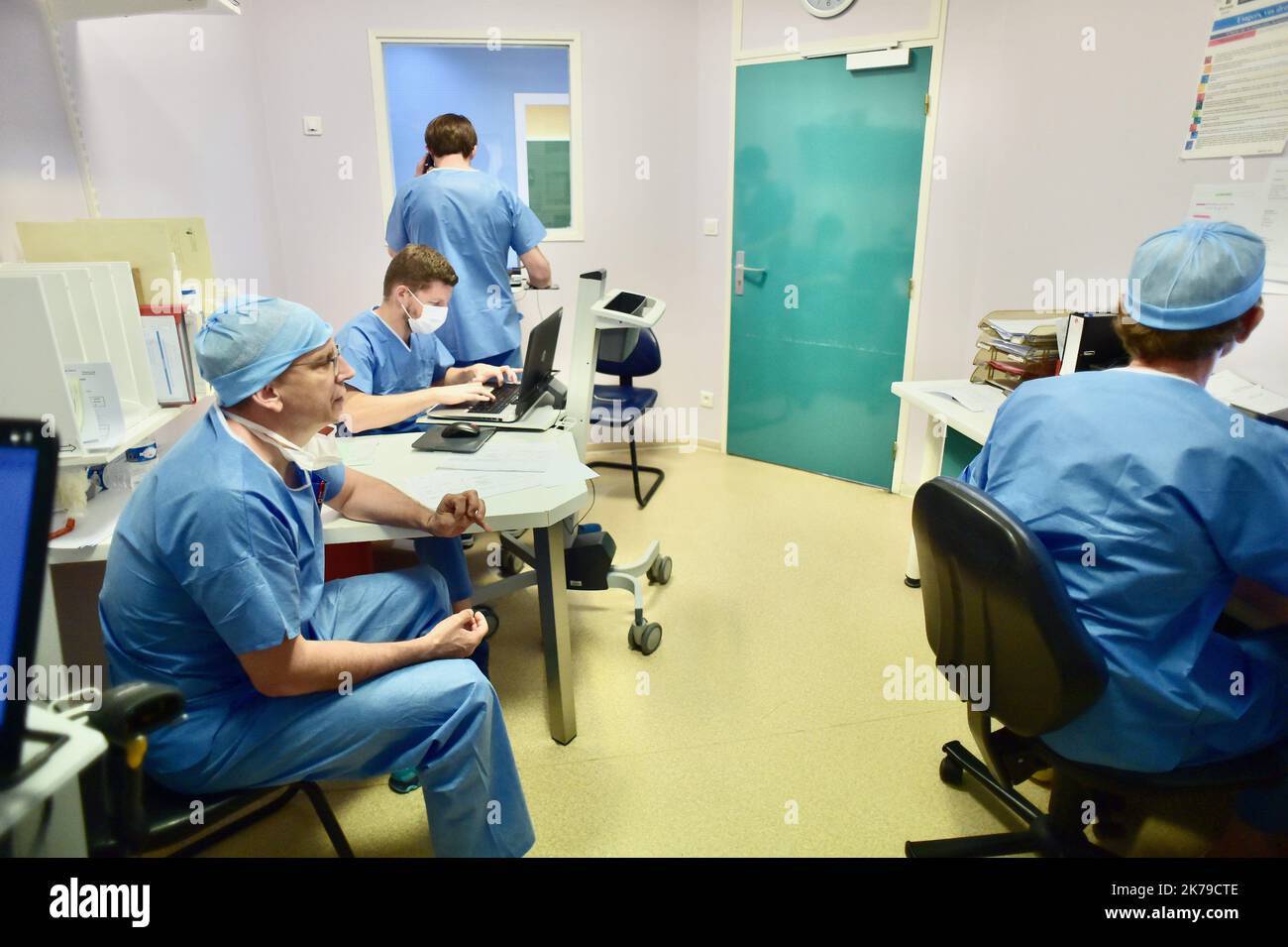 Medical staff including doctors and nurses carry out duties at private ...