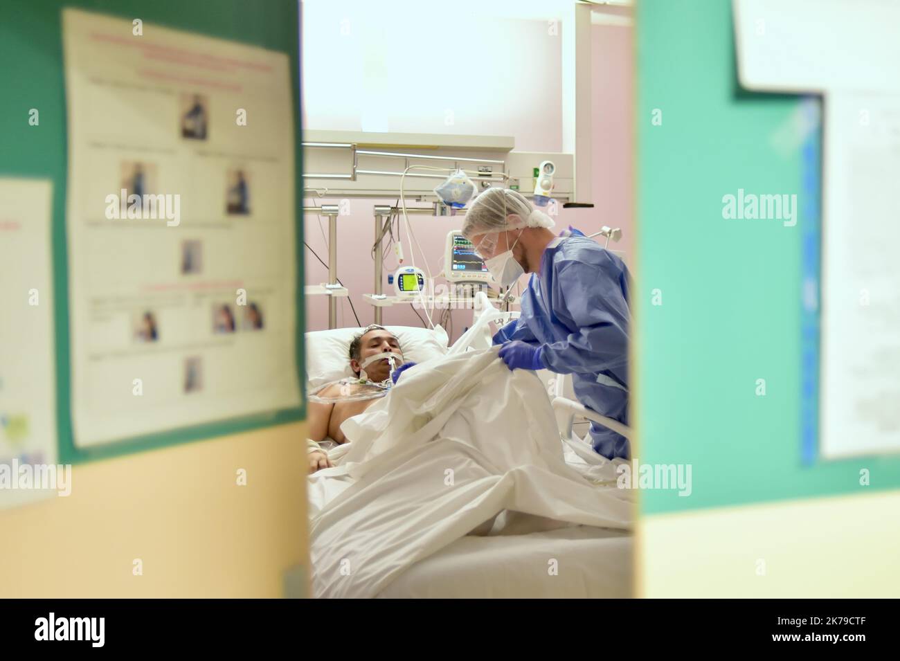 Medical staff including doctors and nurses carry out duties at private ...