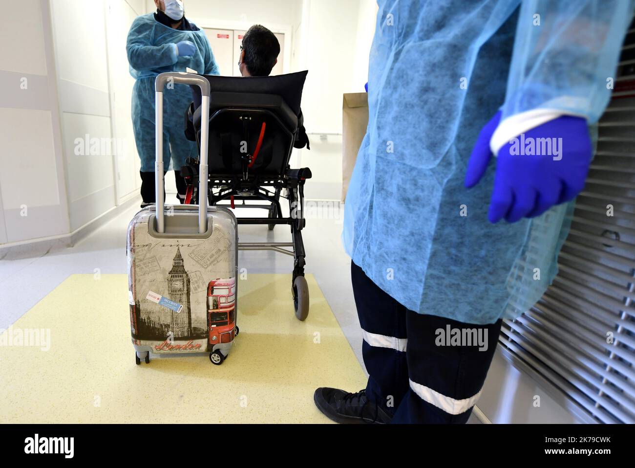Medical staff including doctors and nurses at the CHRU de Nancy ...