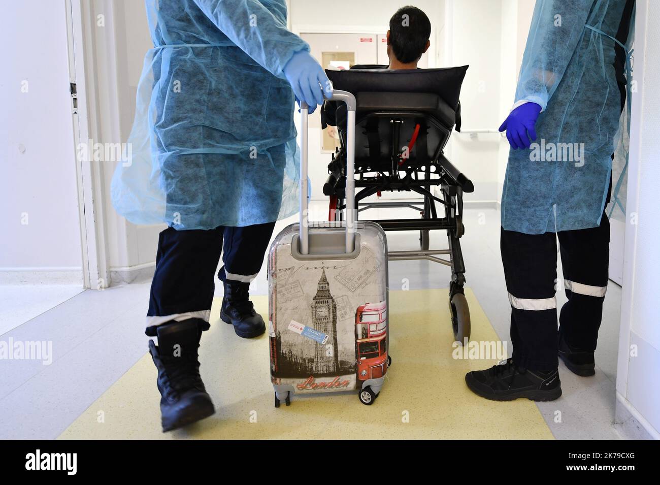 Medical staff including doctors and nurses at the CHRU de Nancy ...