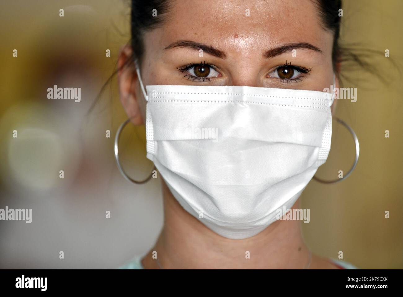 Medical staff including doctors and nurses at the CHRU de Nancy ...