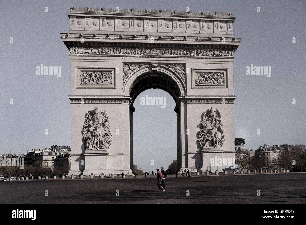 France / Ile-de-France (region) / Paris - Pedestrians at Place Charles ...