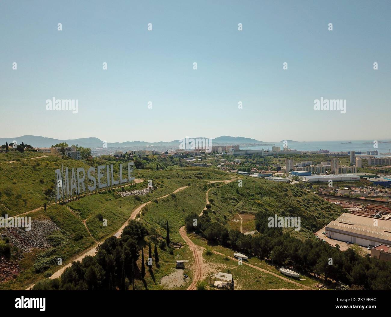The city of Marseille in aerial views Stock Photo - Alamy