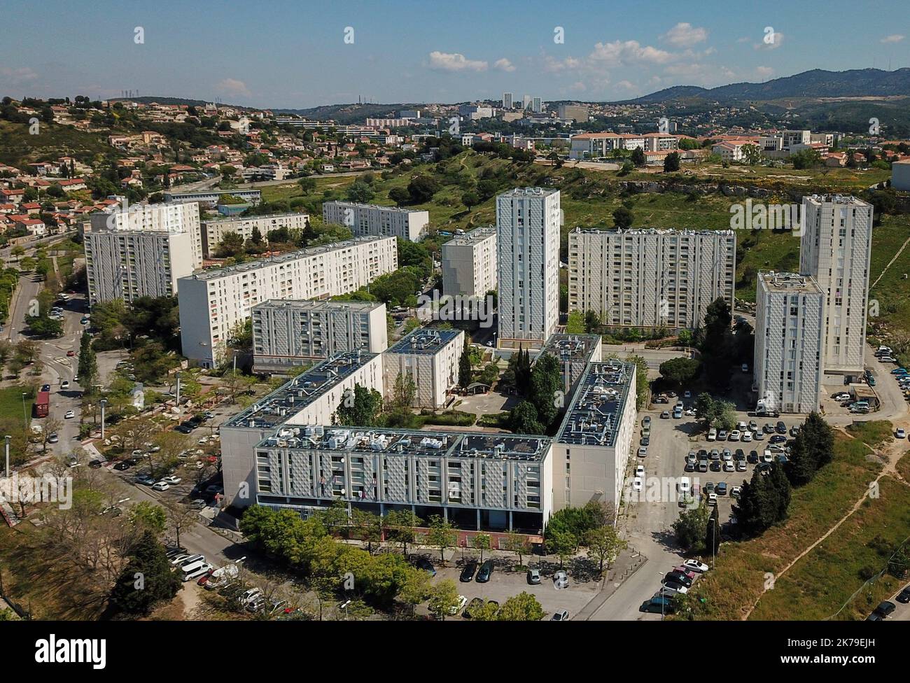 The city of Marseille in aerial views Stock Photo - Alamy