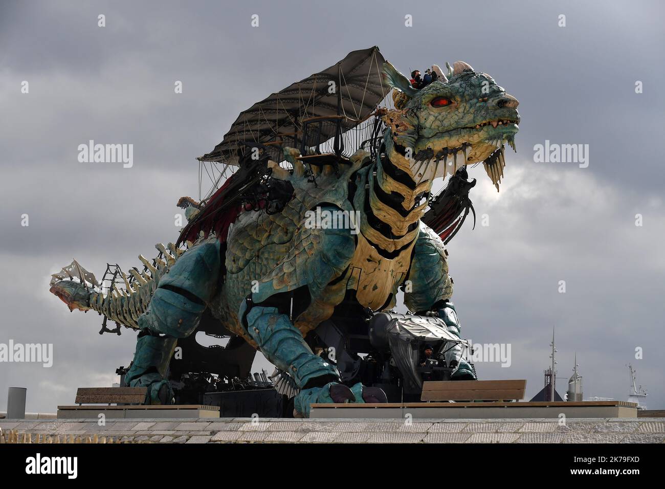 The Calais dragon comes out of its confinement, Calais on 04/29/2020 ...