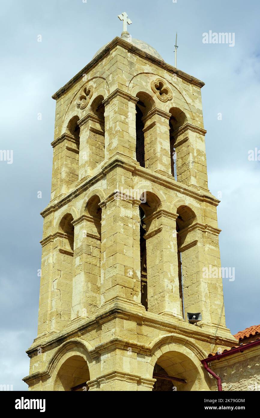 Church Of Saint Spyridon, Kissamos village, Crete, Greece, Europe Stock ...