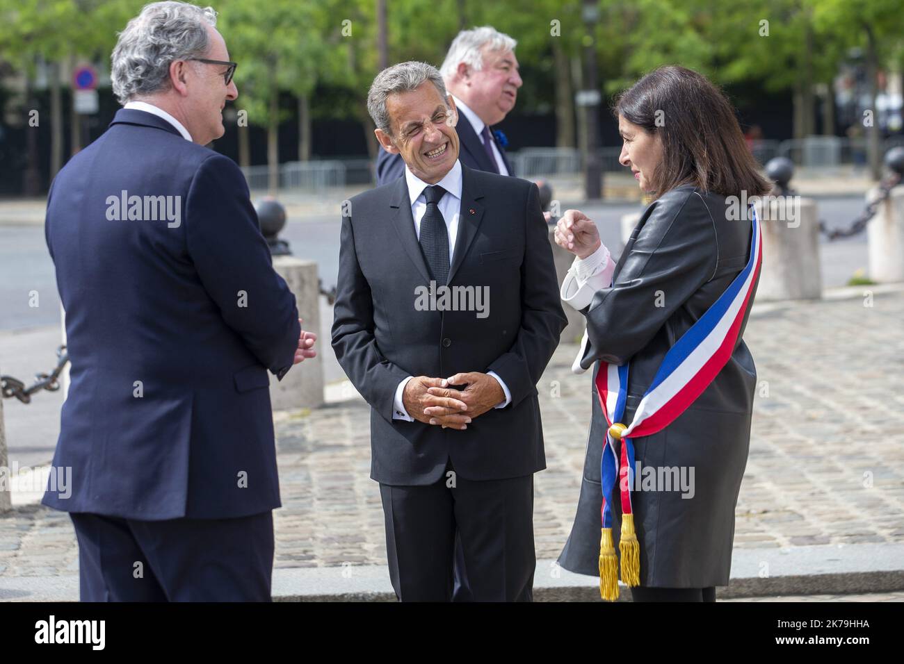 France, may 8th 2020 - commemoration ceremony of the armistice of May 8 ...