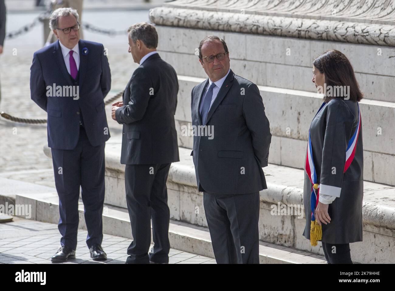 France, may 8th 2020 - commemoration ceremony of the armistice of May 8 ...
