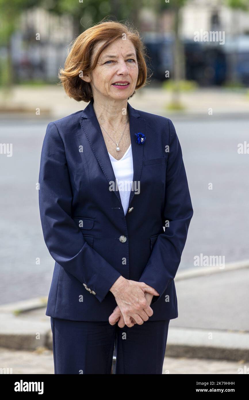 France, may 8th 2020 - commemoration ceremony of the armistice of May 8 ...