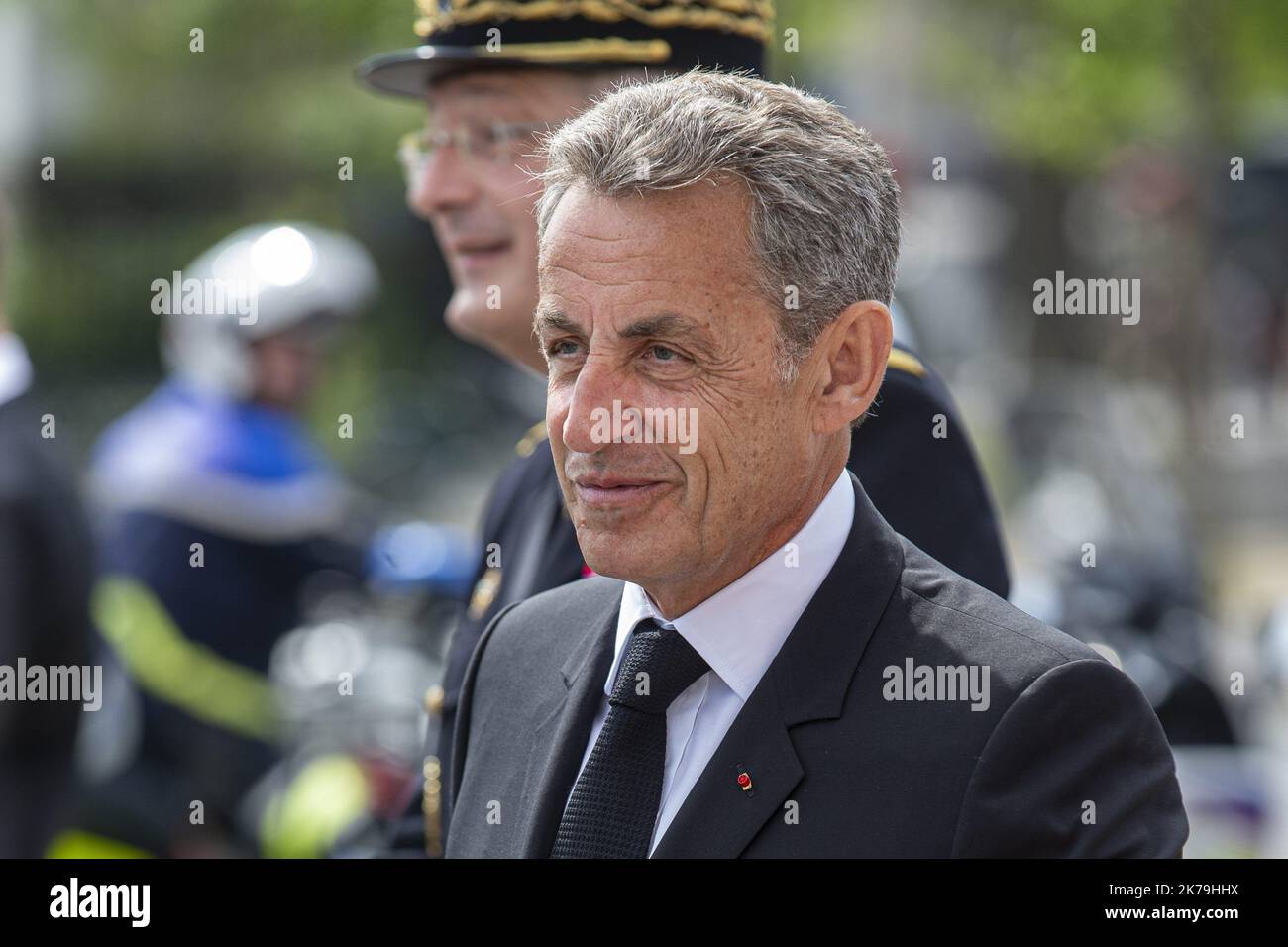 France, may 8th 2020 - commemoration ceremony of the armistice of May 8 ...
