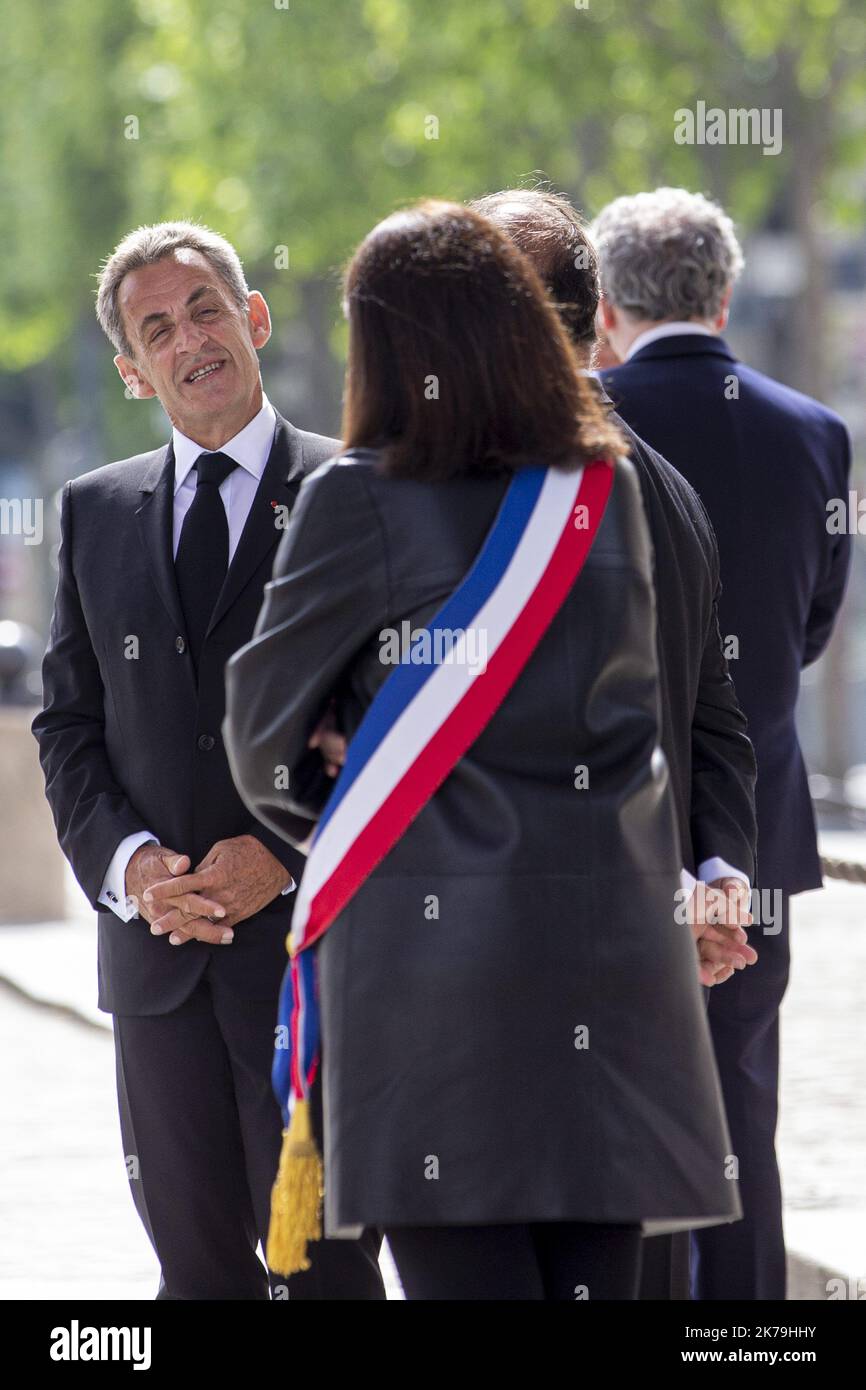 France, may 8th 2020 - commemoration ceremony of the armistice of May 8 ...